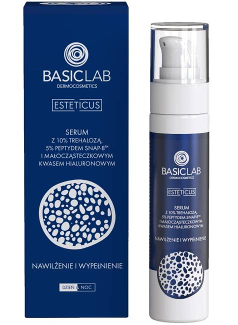 BasicLab Serum Z 10% TREHALOZĄ, PEPTYDEM SNAP-8 5% i Małocząsteczkowym ...