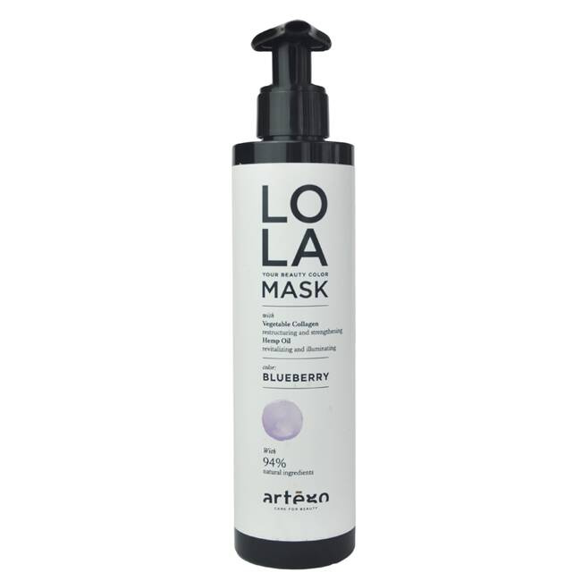 Artego Lola Mask Maska tonująca kolor włosów - BLUEBERRY 200ml ...