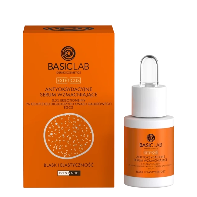 BasicLab Esteticus Antyoksydacyjne serum wzmacniające 0,5% Ergotioneiny, 5% Kompleksu ...