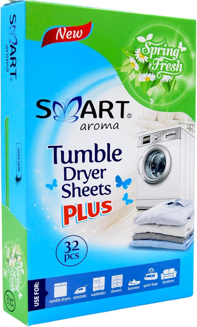 Smart Wash Tumble Dryer Sheets Antystatyczne chusteczki zapachowe do ...