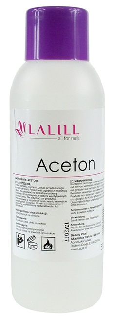 LA LILL Aceton kosmetyczny do manicure 500ml - Drogeria eKobieca.pl