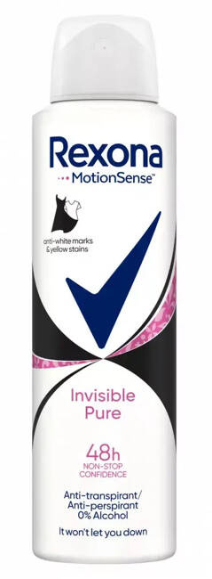 Rexona Women Invisible Pure 48H Antyperspirnat spray 150ml - Drogeria ...