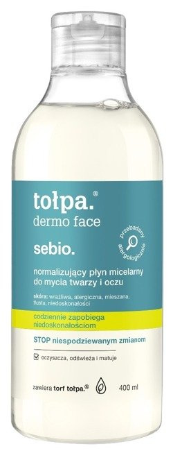 Tołpa Sebio Normalizujący płyn micelarny do mycia twarzy NEW 400ml ...