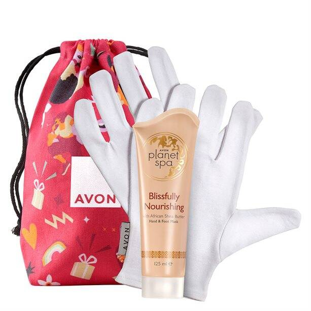 Avon Spa Moment of Joy Zestaw prezentowy Rękawiczki + maseczka do rąk i ...