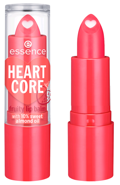 Essence Heart Core Fruity Lip Balm balsam do ust 02 Sweet Strawberry 3g ...
