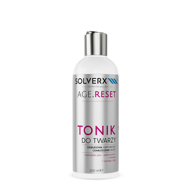 Solverx Age Reset Tonik do twarzy - odbudowa mikrobiomu 200ml - Drogeria eKobieca.pl