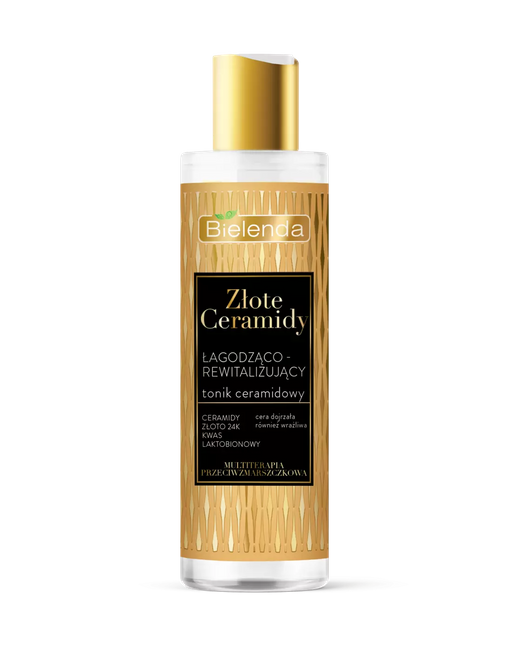 Bielenda Złote Ceramidy Łagodząco–rewitalizujący tonik ceramidowy 200ml - Drogeria eKobieca.pl